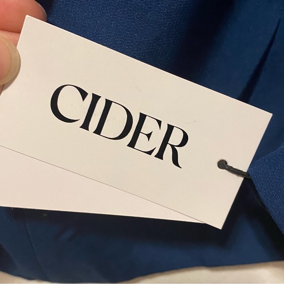 Cider | Tops | Cider Nwt X Cropped Tank Teal Blue Jewel Toned V Cut ...